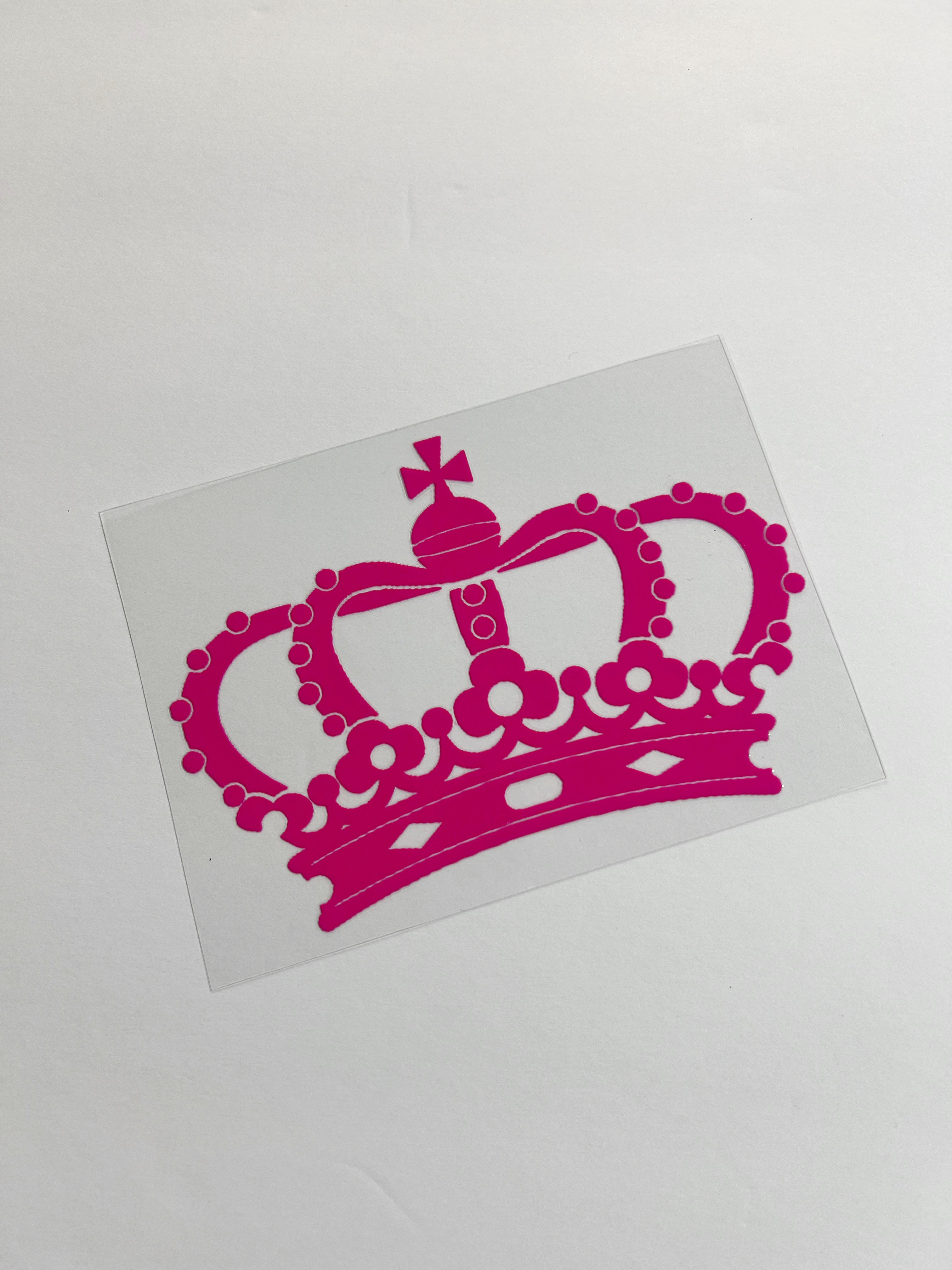 Large Hot Pink Crown Decal – Lyshabcreative